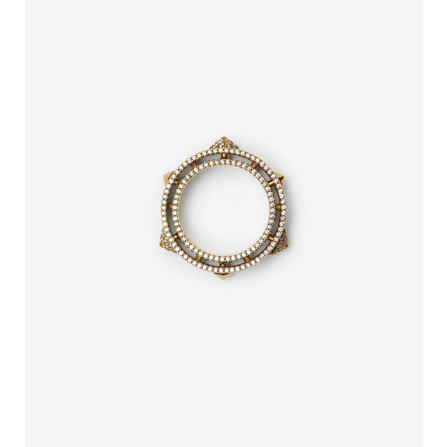 Hollow Layer Ring in Gold/clear - Women | Burberry® Official