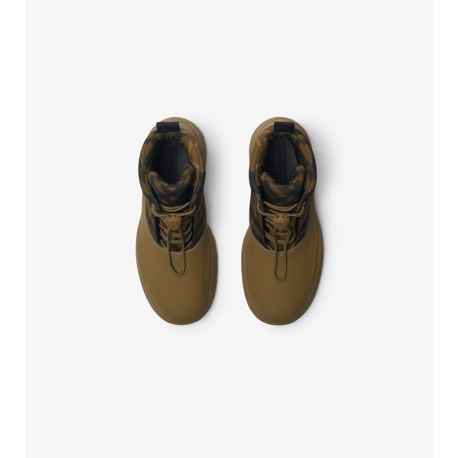 Check Scoot Trek Boots in Furrow - Men | Burberry® Official