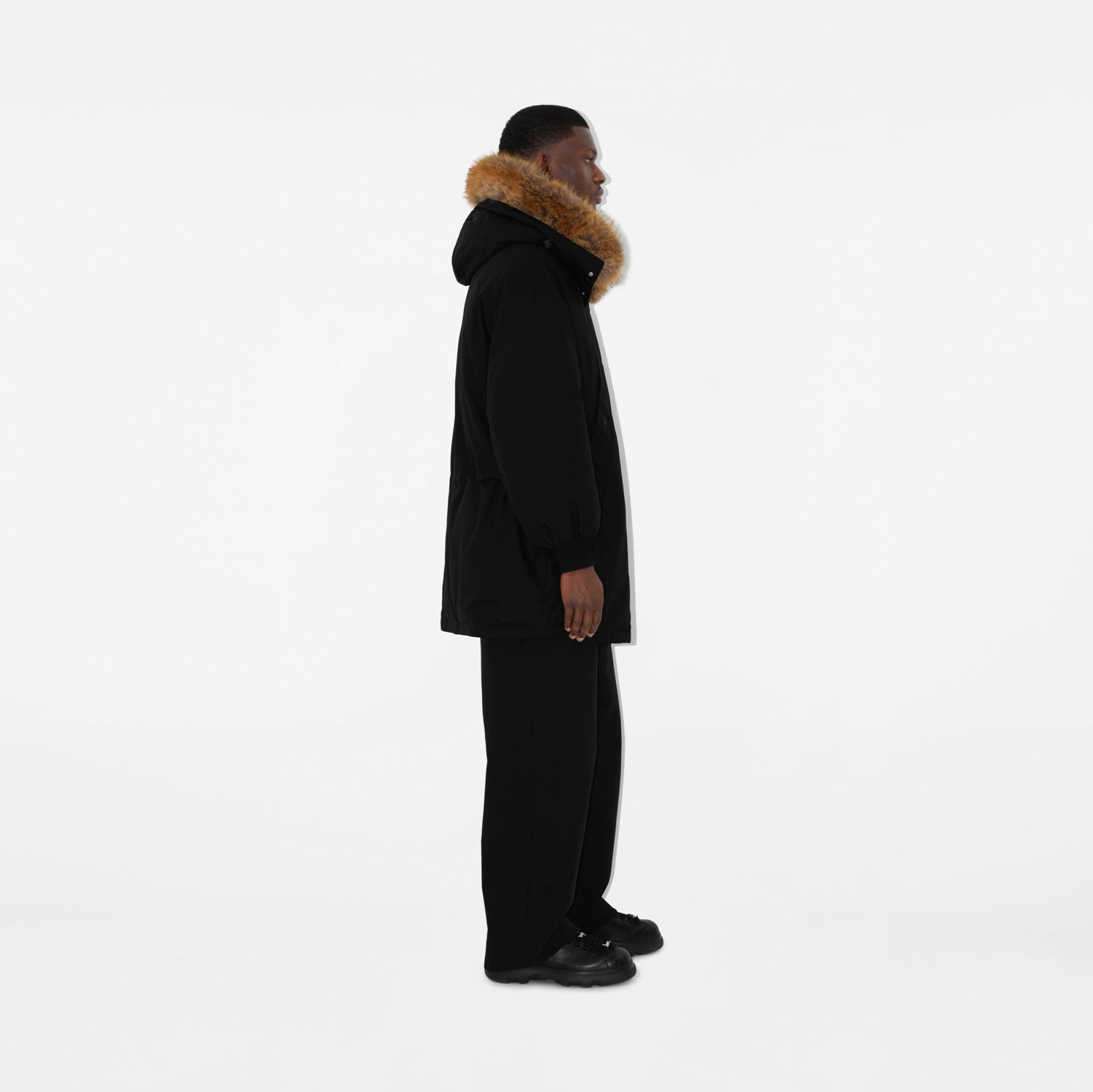 Faux Fur Trim Nylon Parka in Black - Men | Burberry® Official Faux Fur Trim Nylon Parka in Black - Men | Burberry® Official