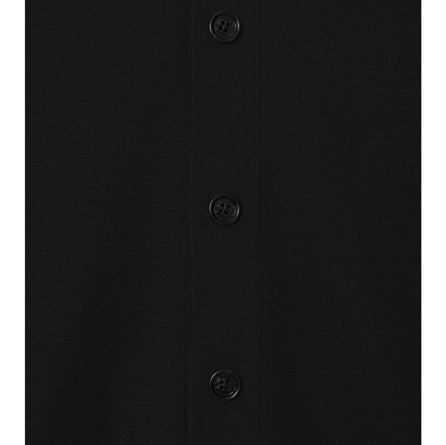 Wool Cardigan In Black Men Burberry® Official