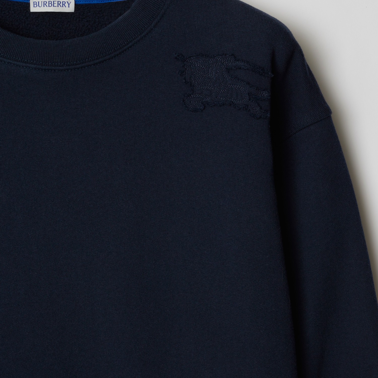 Cotton Sweatshirt in Navy - Men | Burberry® Official Cotton Sweatshirt in Navy - Men | Burberry® Official