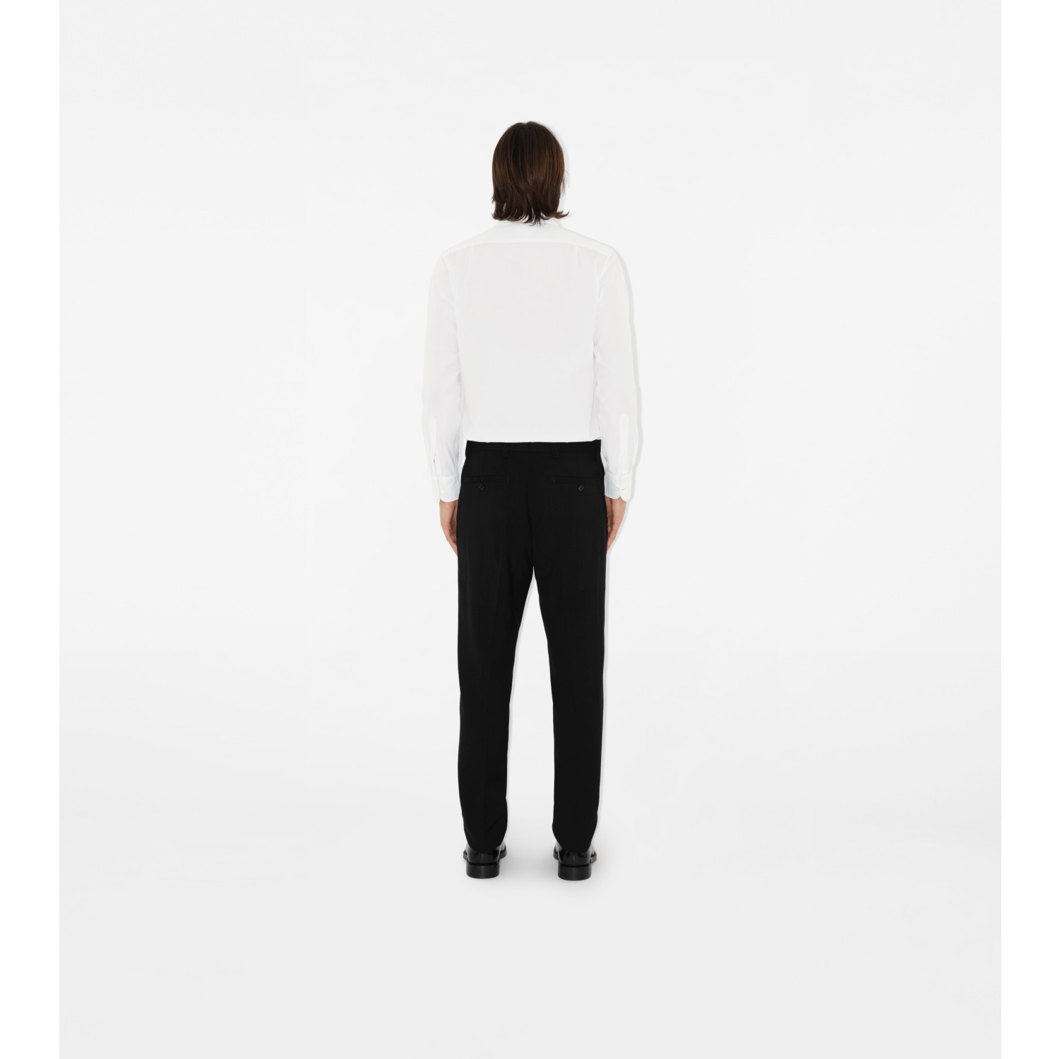 Ekd Cotton Formal Shirt In Optic White Men Burberry® Official