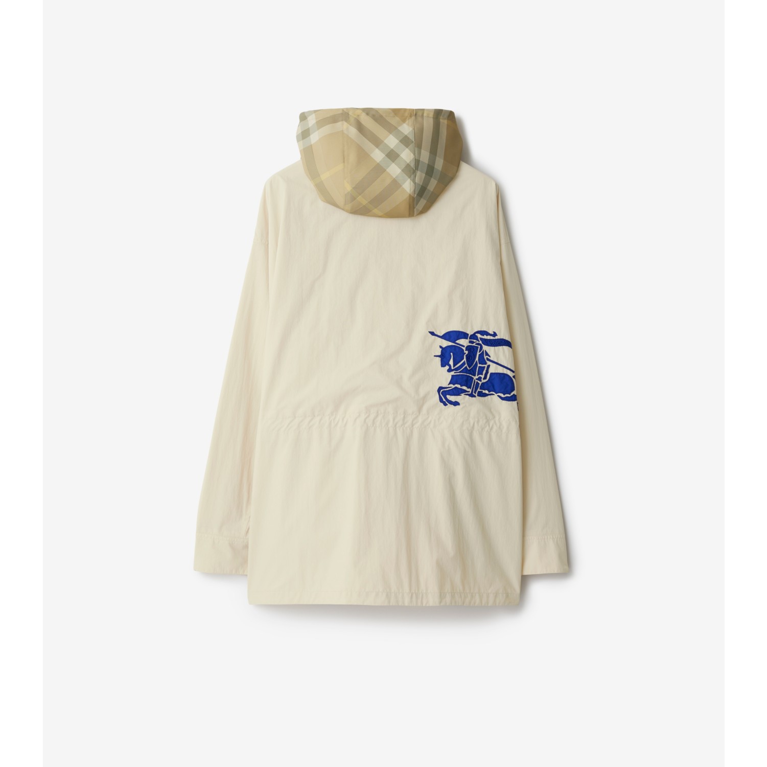 Check Hood Nylon Jacket in Soap - Women | Burberry® Official