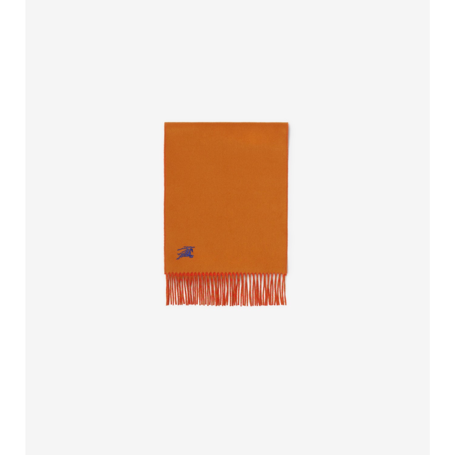Reversible Cashmere Scarf in Tomato orange/squash orange | Burberry ...