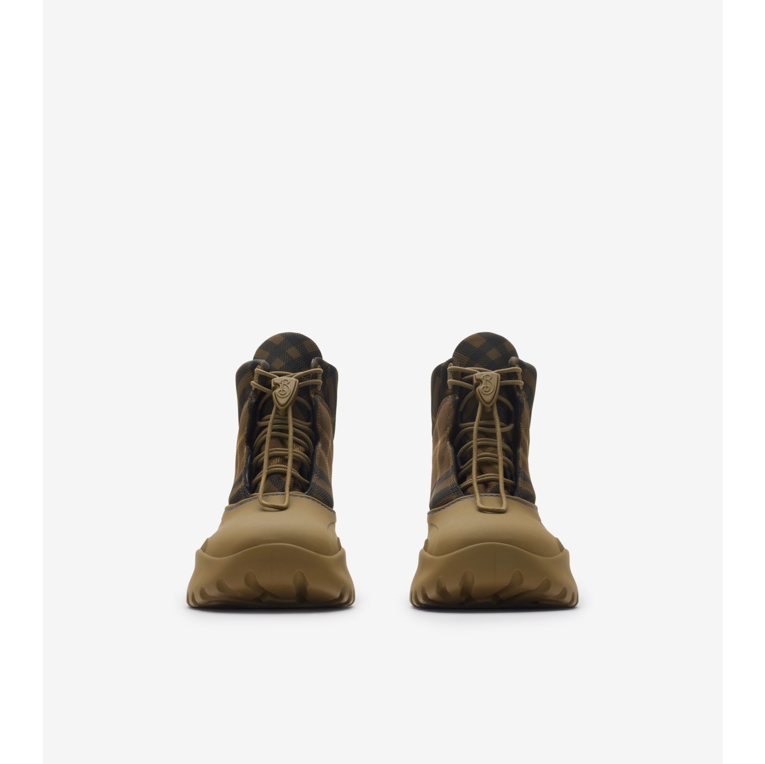 Check Scoot Trek Boots in Furrow - Men | Burberry® Official