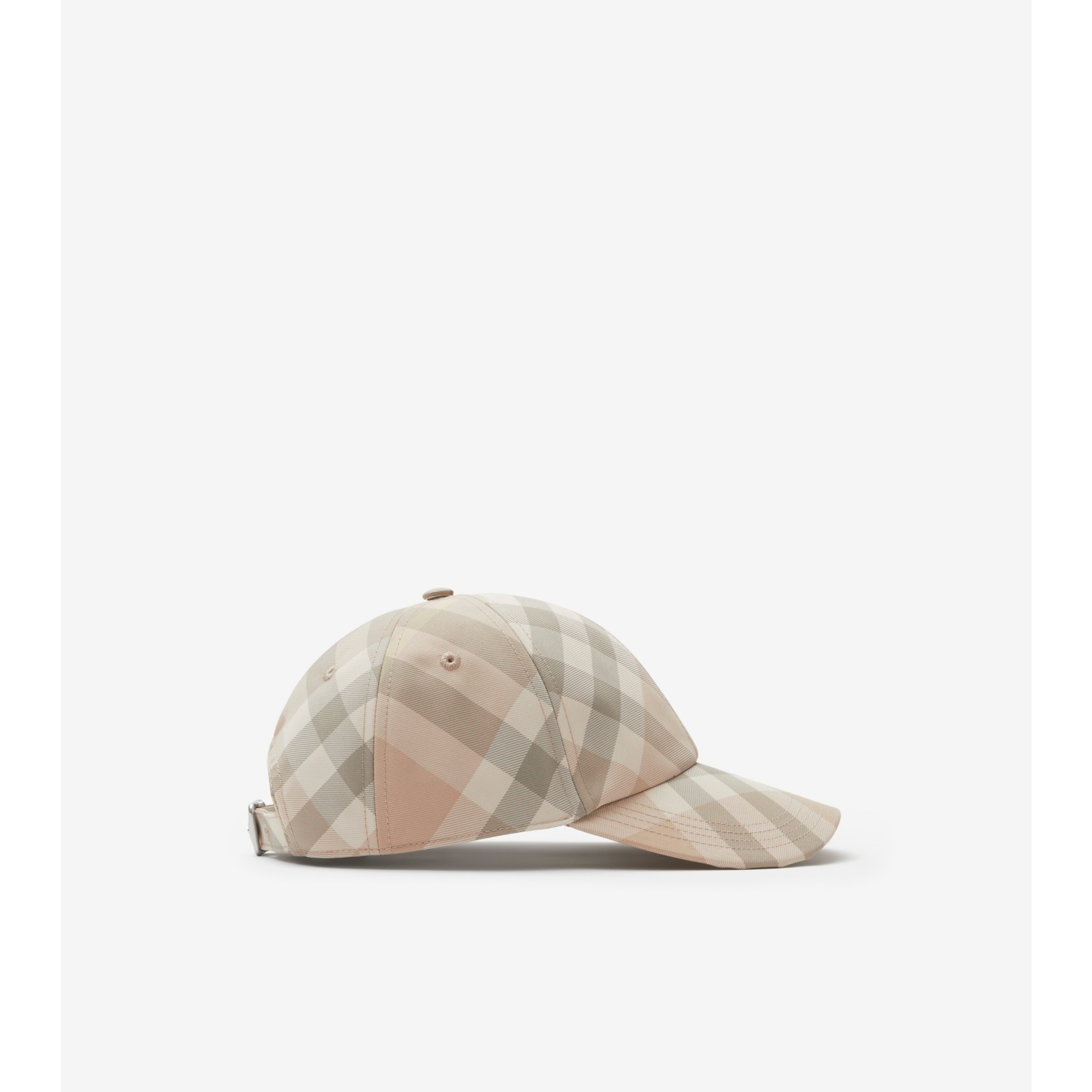 Check Baseball Cap in Flax - Men | Burberry® Official