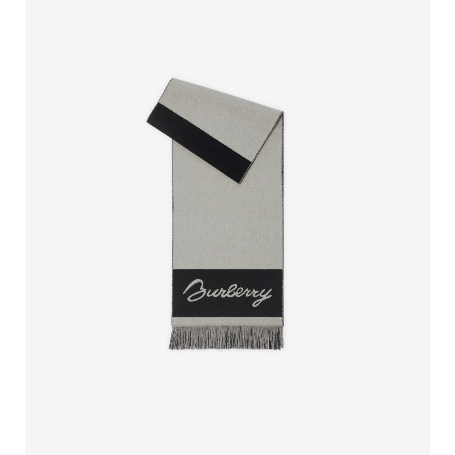 EKD Logo Wool Scarf in Plaster | Burberry® Official