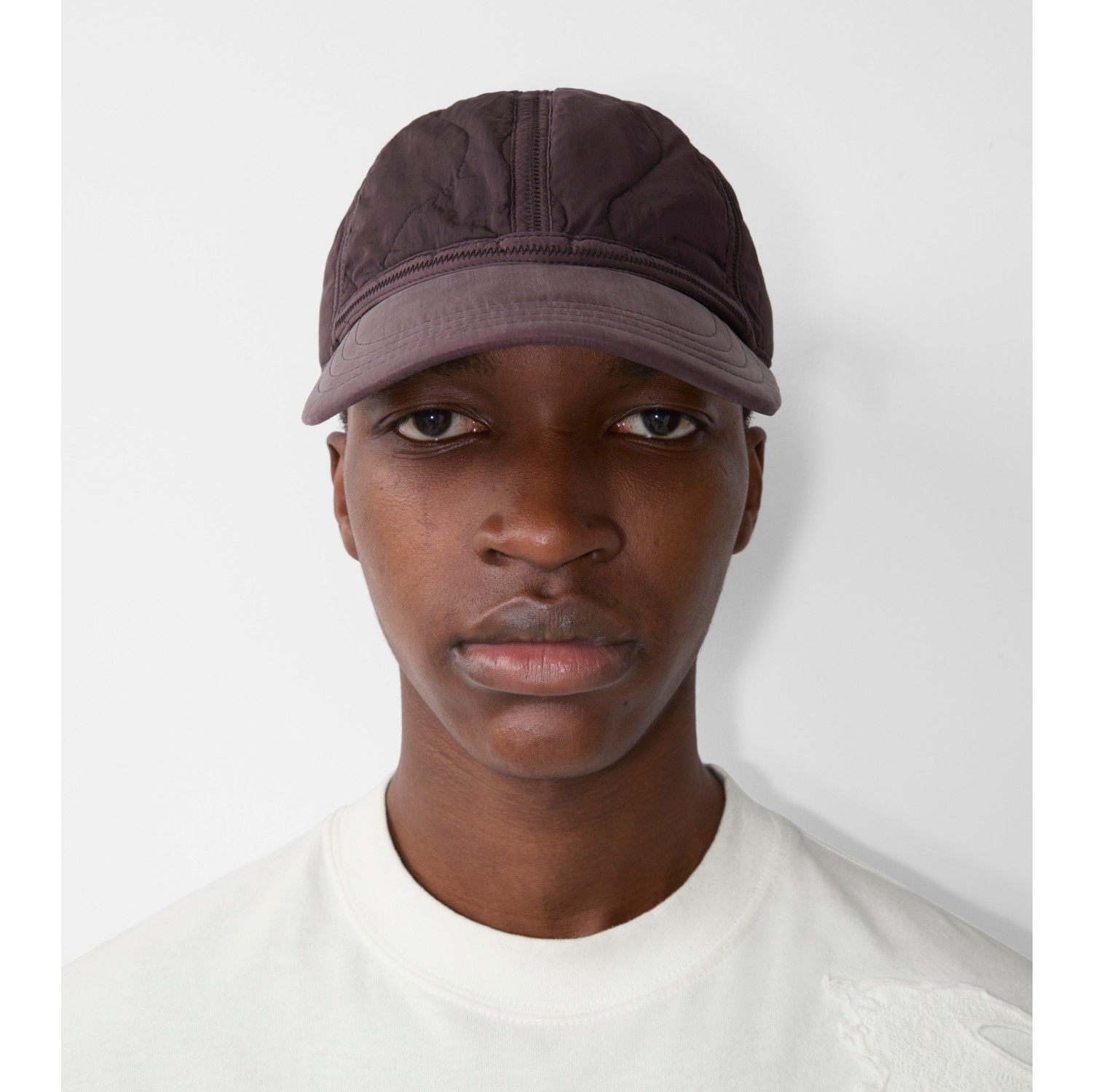Quilted Nylon Baseball Cap in Berry - Men | Burberry® Official