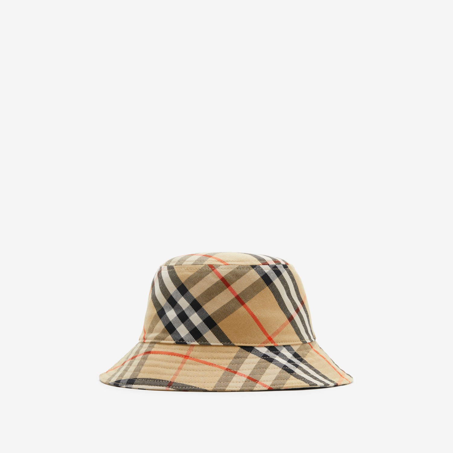Check EKD Bucket Hat in Sand - Men | Burberry® Official Check EKD Bucket Hat in Sand - Men | Burberry® Official