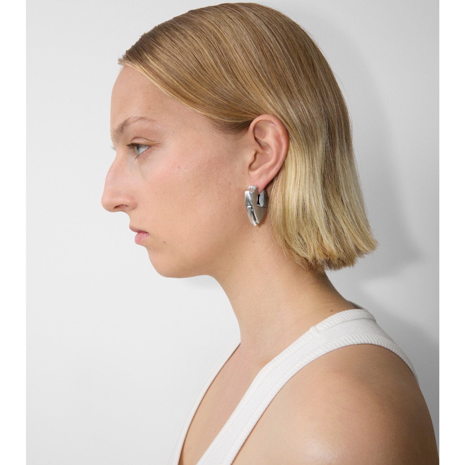 Shield Earrings in Silver - Women | Burberry® Official