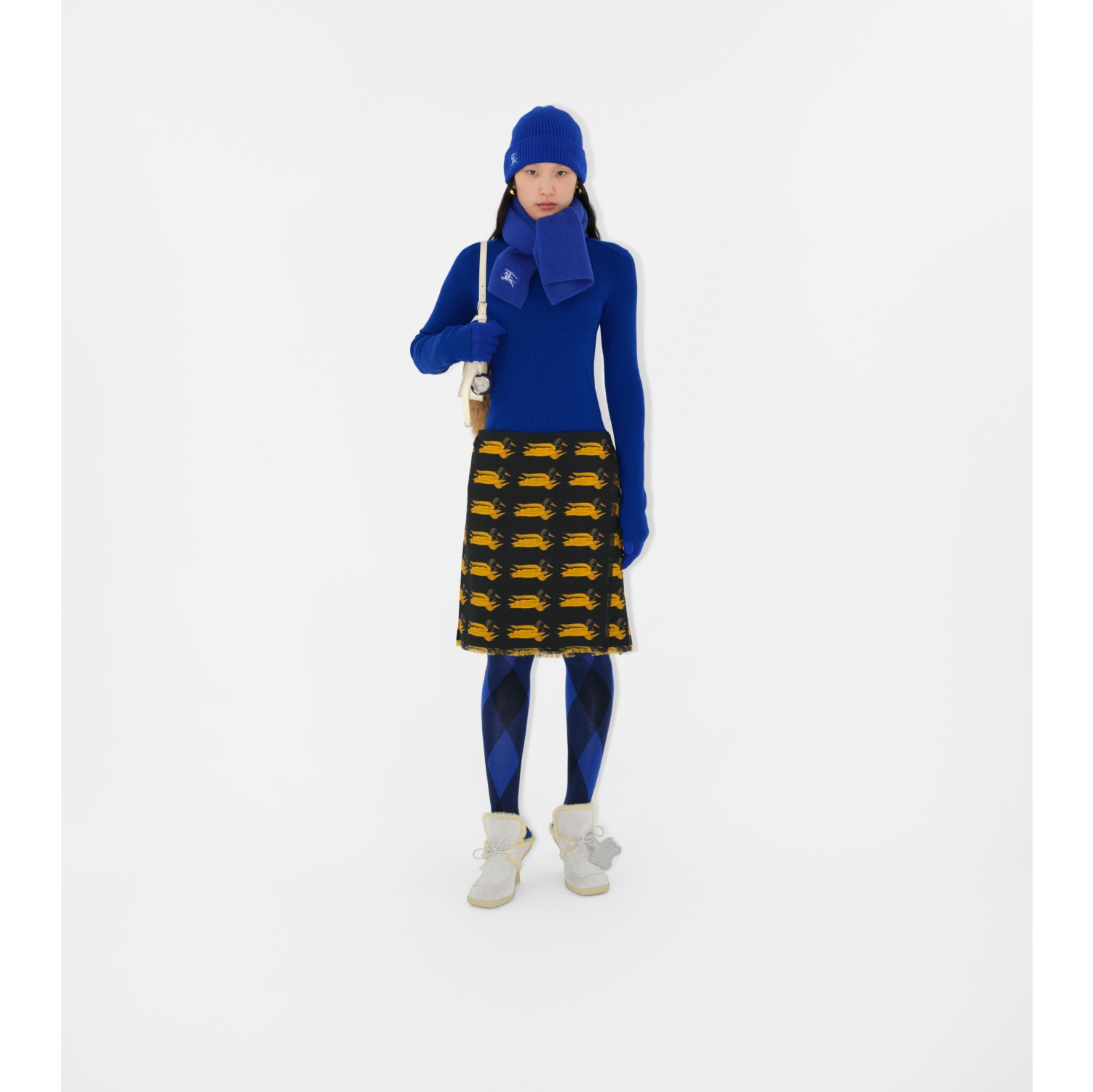 Gorro de cashmere canelado (Knight) | Burberry® oficial