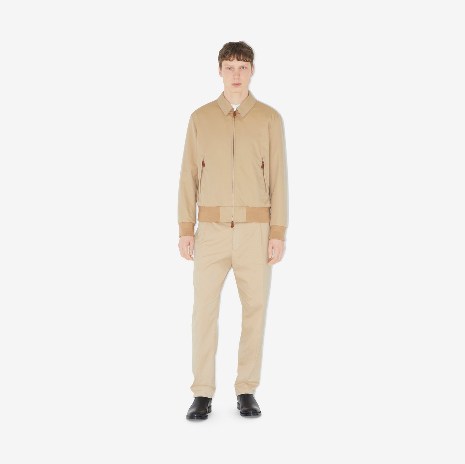 Soho Heritage Harrington Jacket in Honey - Men | Burberry Soho Heritage Harrington Jacket in Honey - Men | Burberry