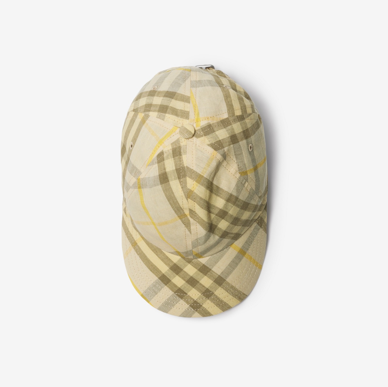 Boné de beisebol de linho em Check (Wheat) - Masculino | Burberry® oficial Boné de beisebol de linho em Check (Wheat) - Masculino | Burberry® oficial