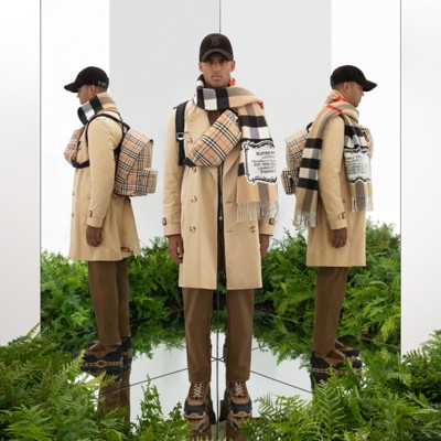 Mid-length Kensington Heritage Trench Coat in Honey - Men Mid-length Kensington Heritage Trench Coat in Honey - Men