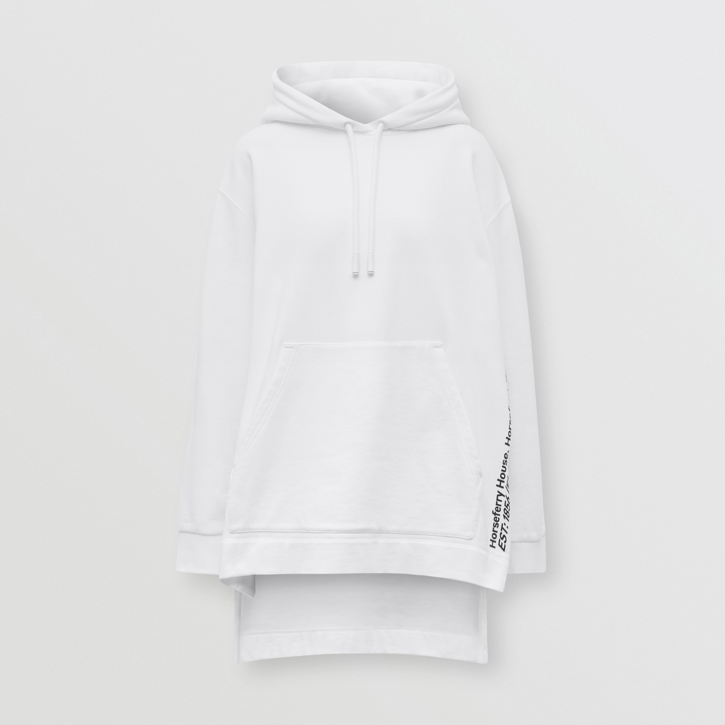 Coordinates Print Cotton Oversized Hoodie in White - Women | Burberry ... Coordinates Print Cotton Oversized Hoodie in White - Women | Burberry ...