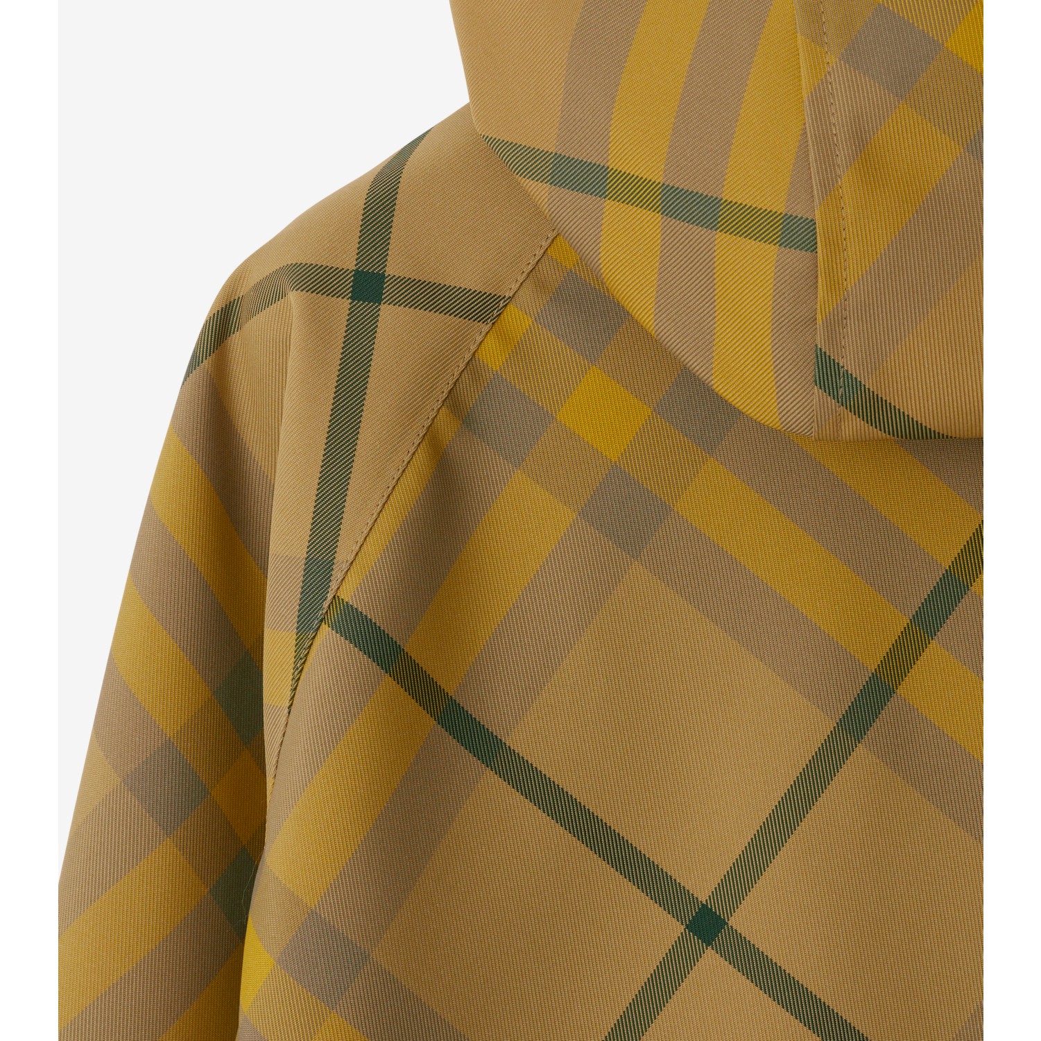 Cropped Check Lightweight Jacket in Cedar - Women | Burberry® Official