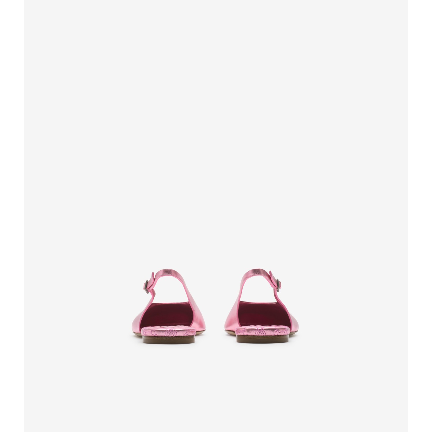 Leather Baby Slingback Ballerinas in Flash - Women | Burberry® Official