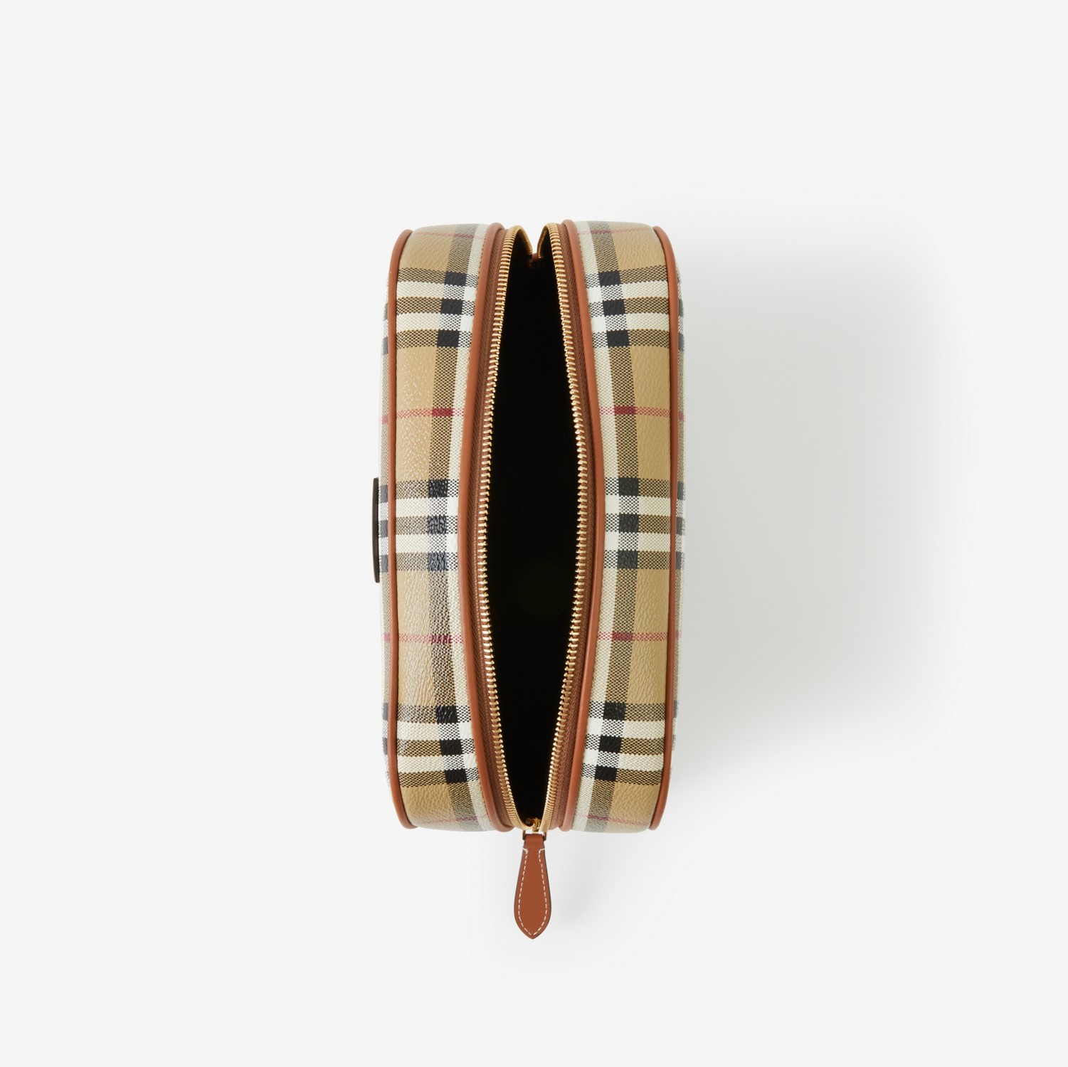 Medium Check Travel Pouch in Archive beige - Women | Burberry® Official Medium Check Travel Pouch in Archive beige - Women | Burberry® Official