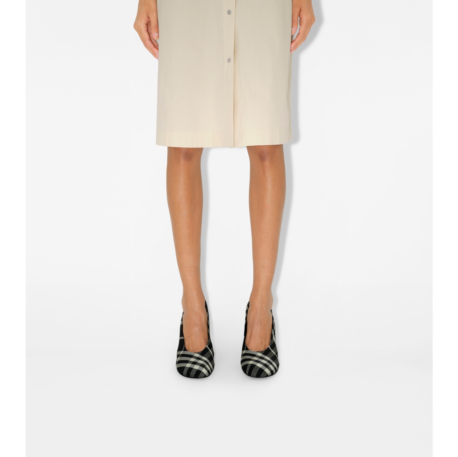 Check Baby High Pumps in Black/calico - Women | Burberry® Official