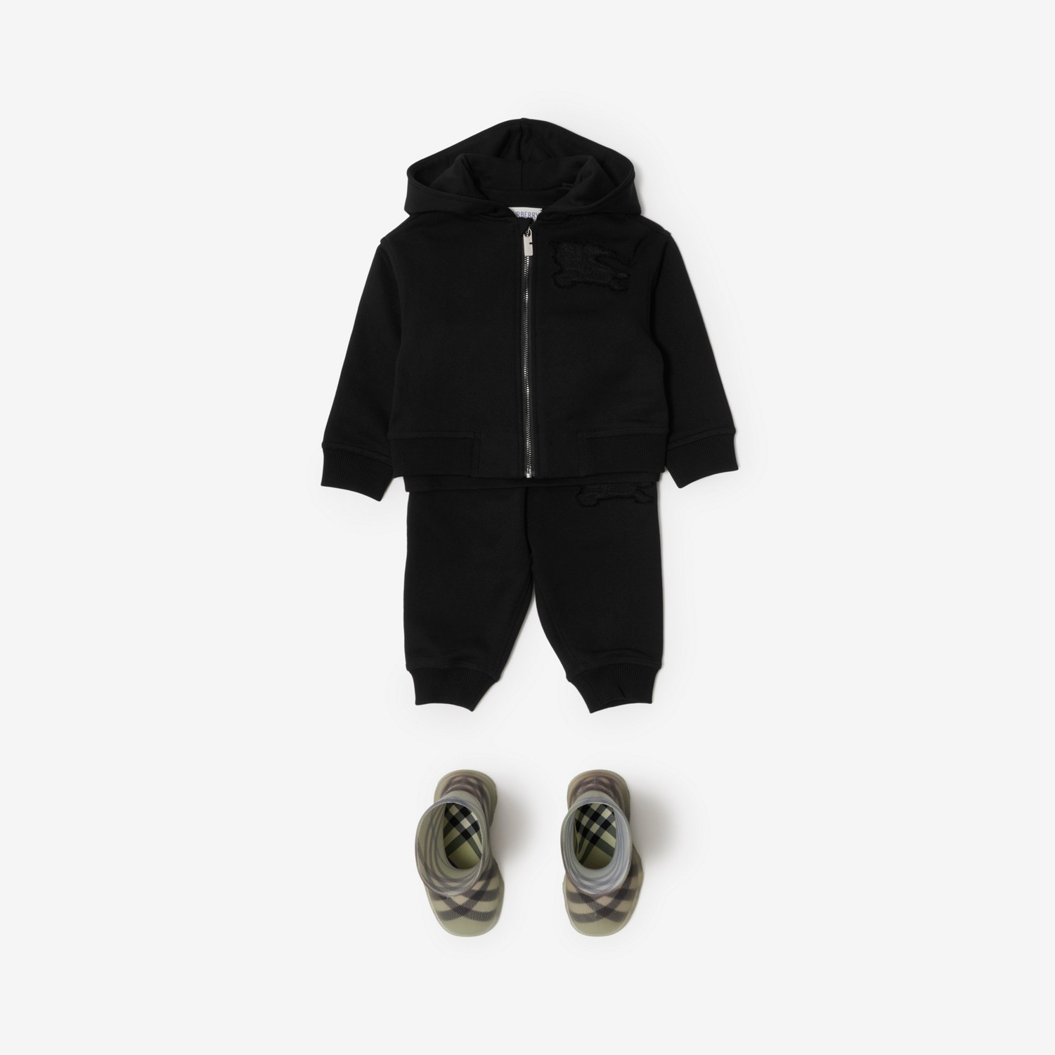 EKD Cotton Zip Hoodie in Black | Burberry® Official EKD Cotton Zip Hoodie in Black | Burberry® Official