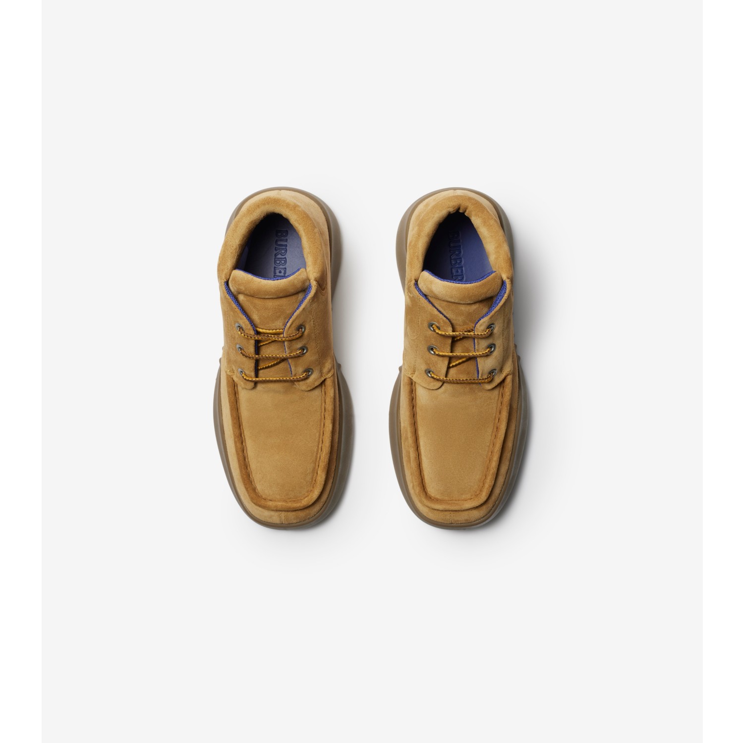 Suede Log Boots in Manilla - Men | Burberry® Official