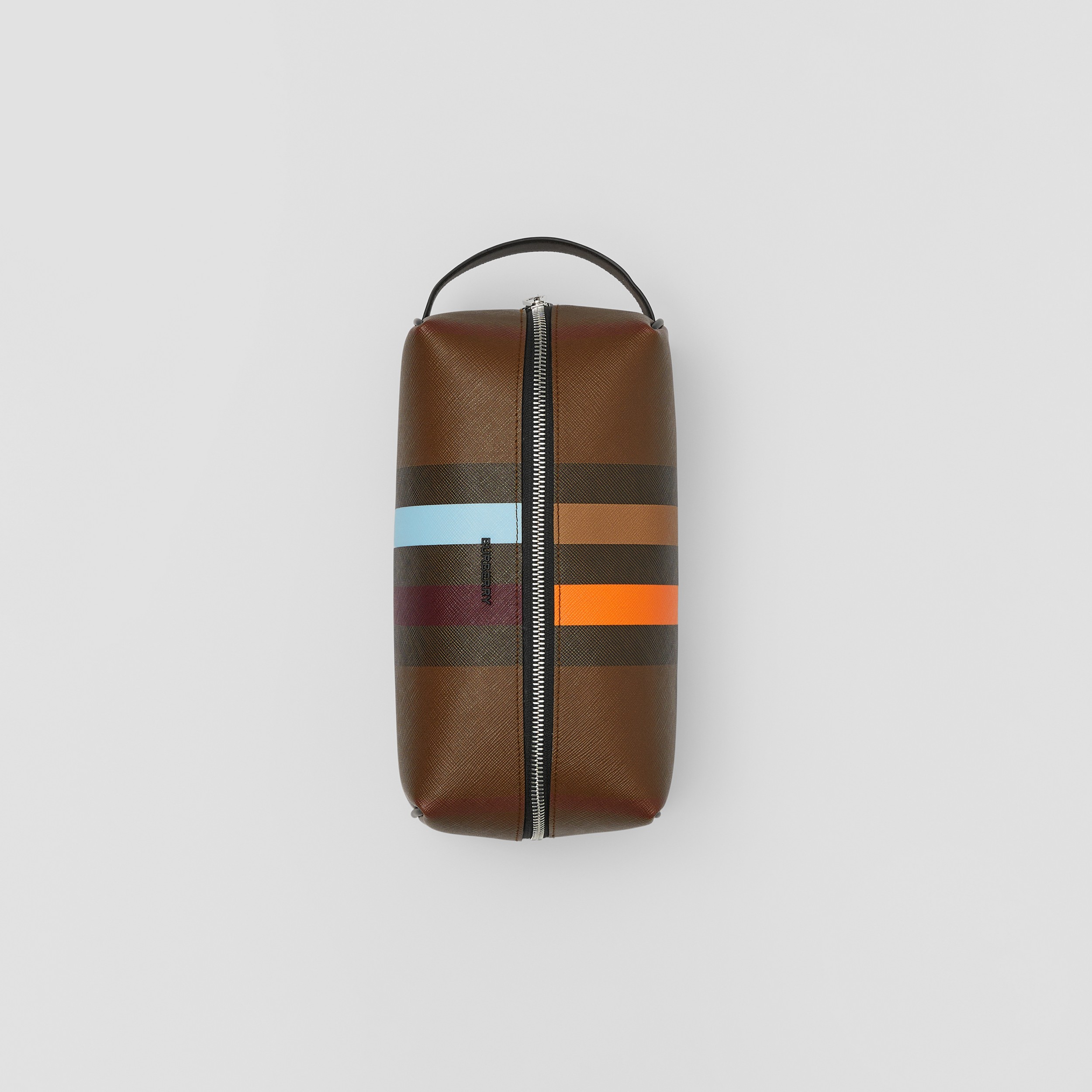 Check and Leather Travel Pouch in Dark Birch Brown - Men | Burberry ... Check and Leather Travel Pouch in Dark Birch Brown - Men | Burberry ...