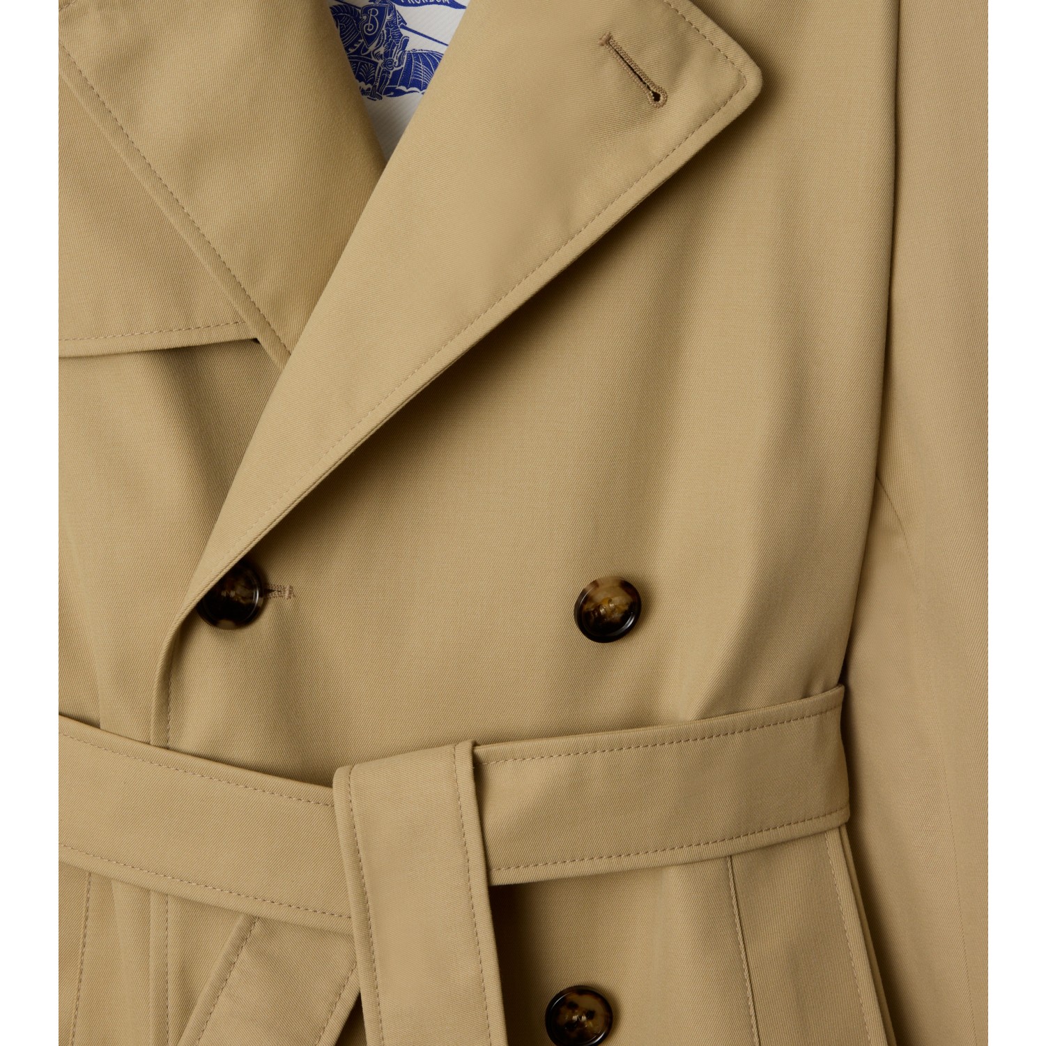 Cotton Blend Trench Jacket in Beige - Women, Nylon | Burberry® Official