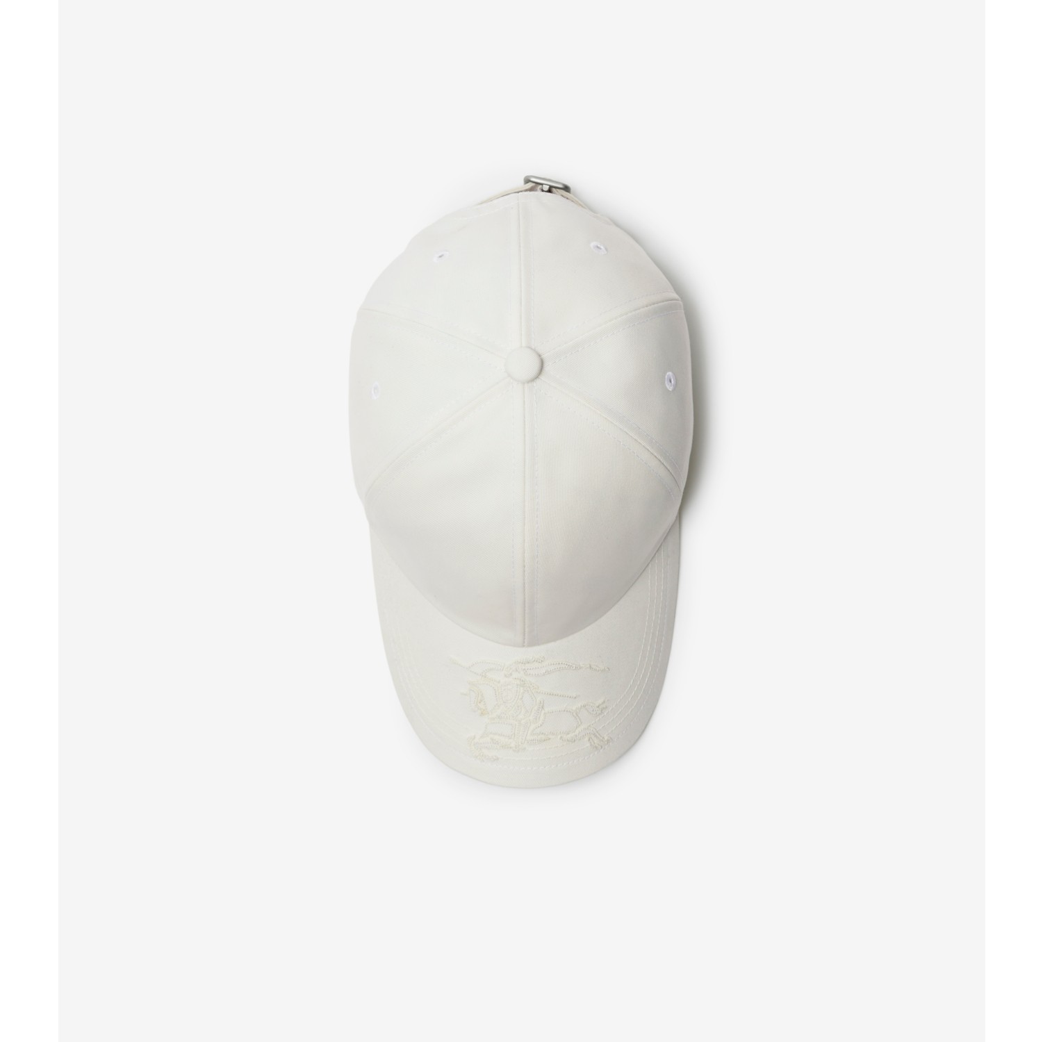 Cotton Blend Baseball Cap in Salt - Men | Burberry® Official