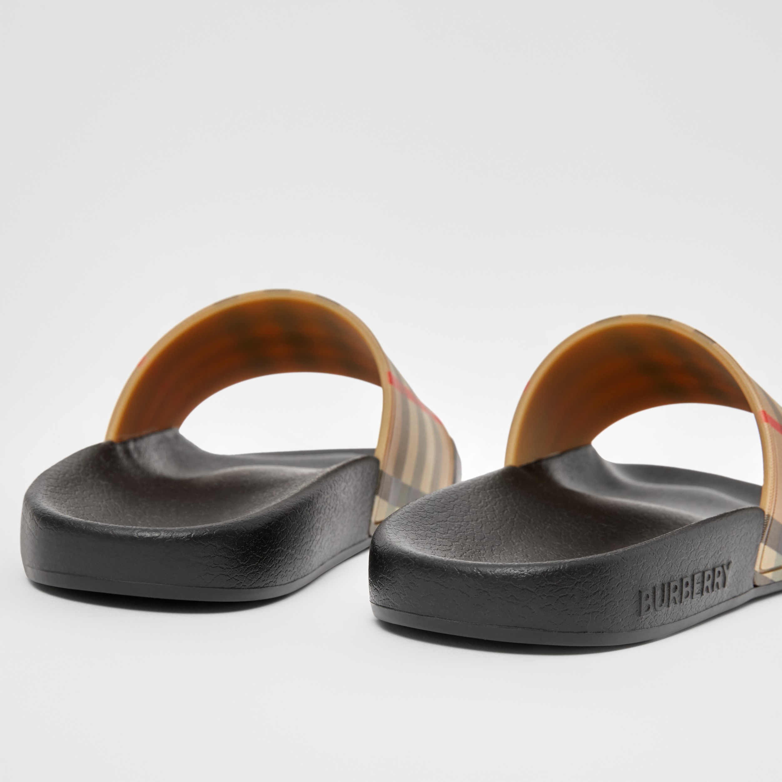 Vintage Check Slides in Archive Beige - Children | Burberry® Official