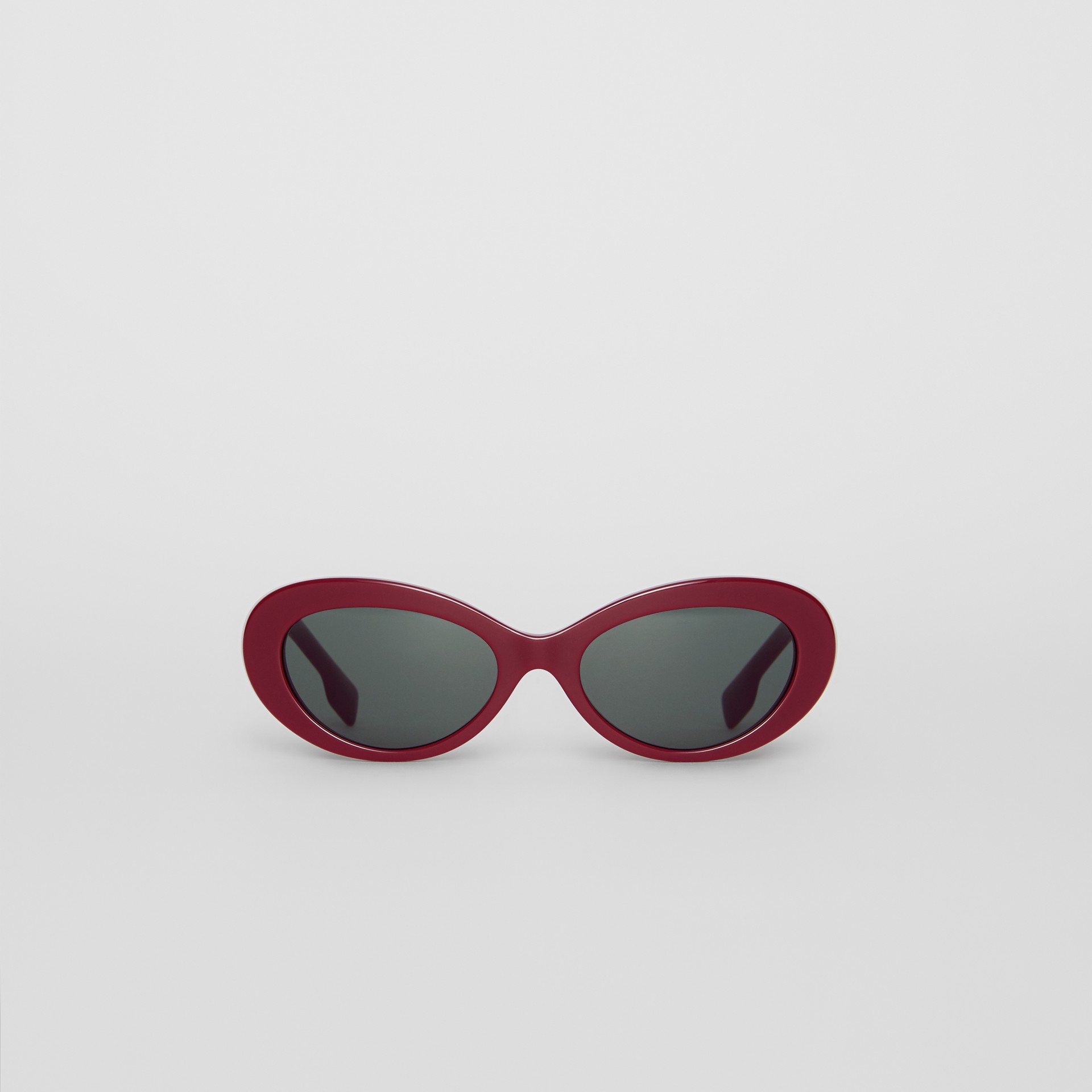 Cat Eye Frame Sunglasses In Burgundy Women Burberry United States