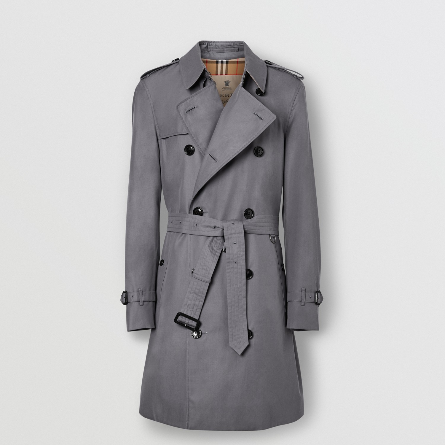The Mid-length Chelsea Heritage Trench Coat in Mid-grey The Mid-length Chelsea Heritage Trench Coat in Mid-grey