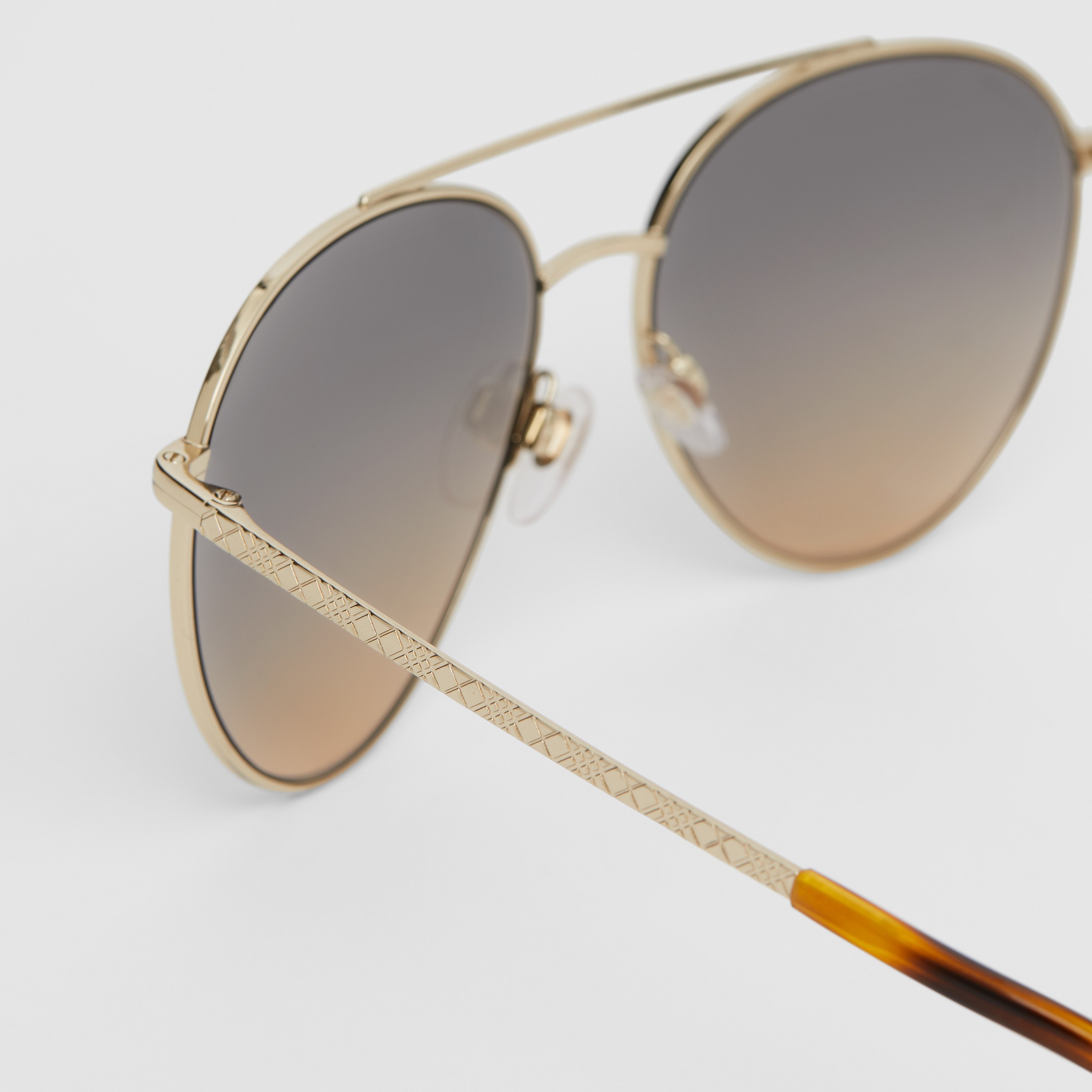 Pilot Sunglasses In Brown Women Burberry United States