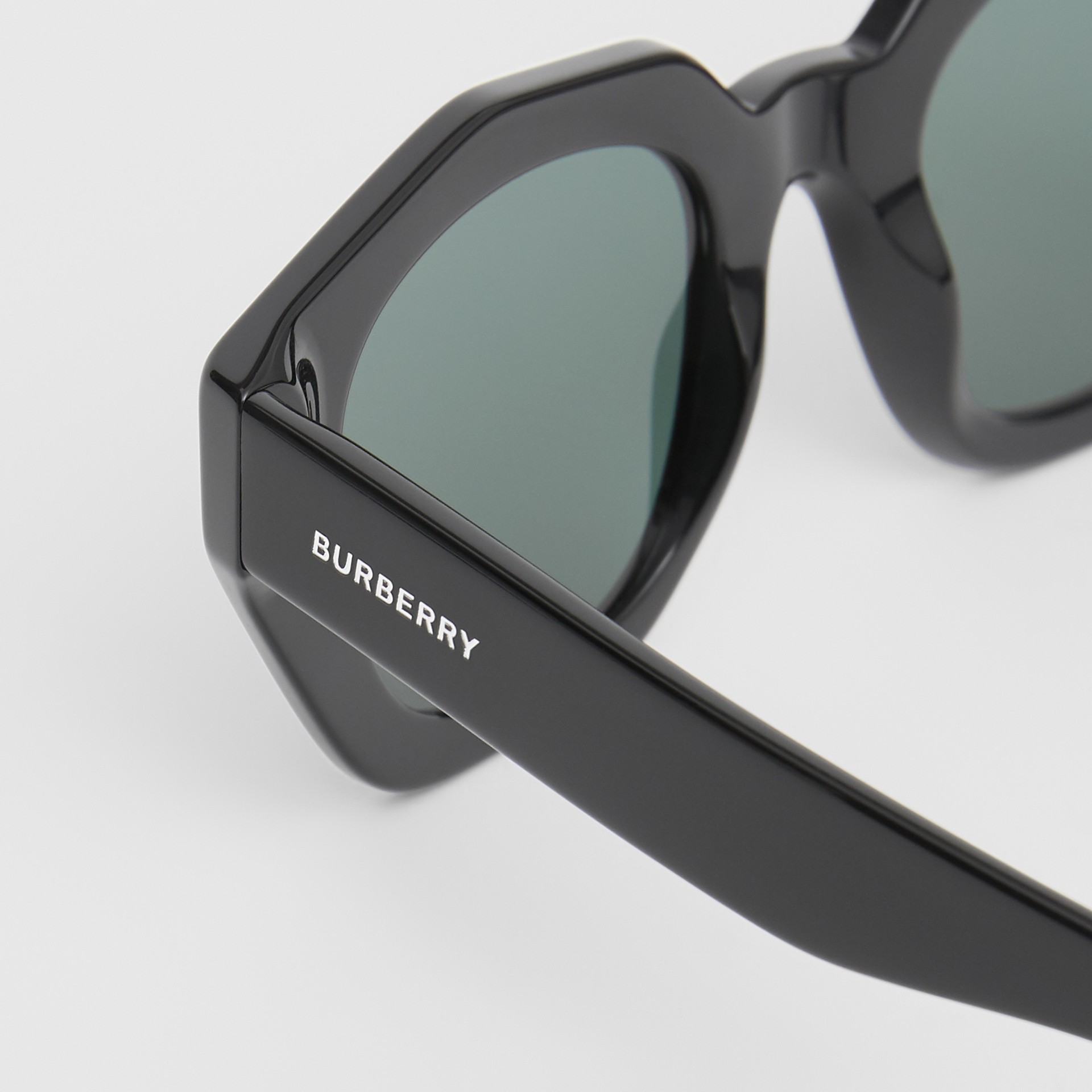 Geometric Frame Sunglasses In Black Women Burberry United States