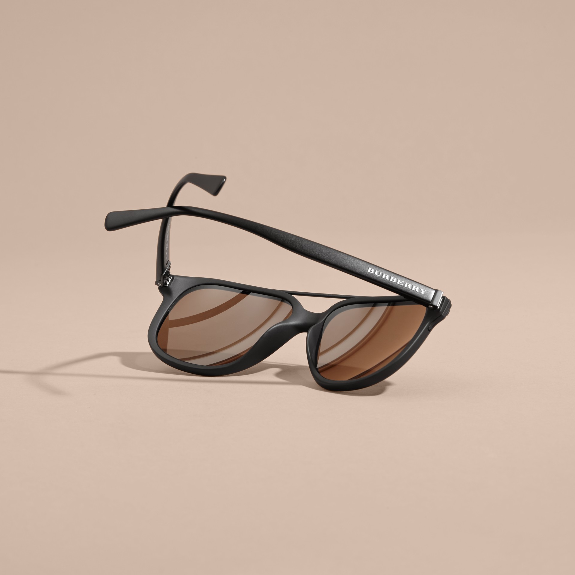 Square Frame Sunglasses Black Burberry