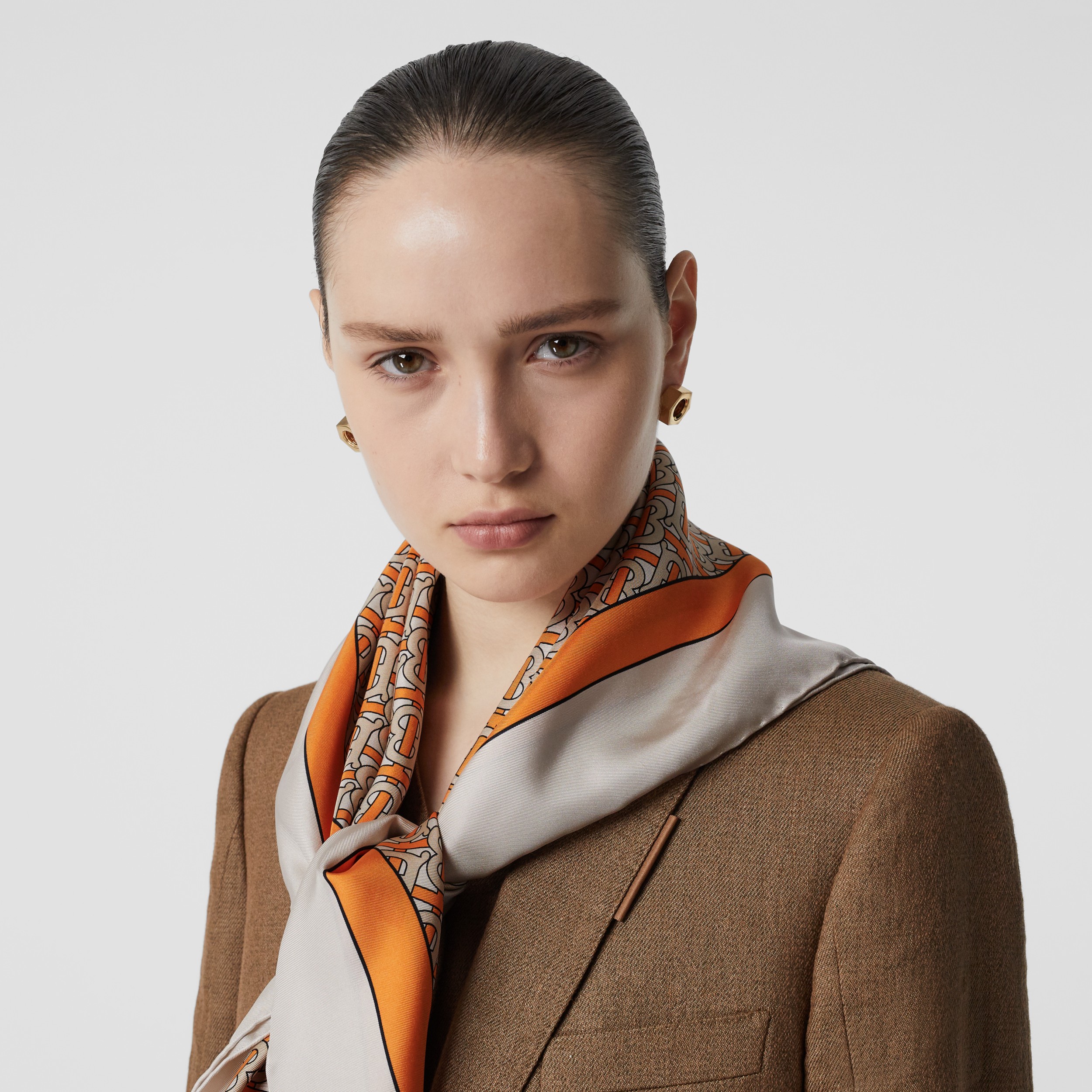 Burberry Monogram Scarf Silk | semashow.com