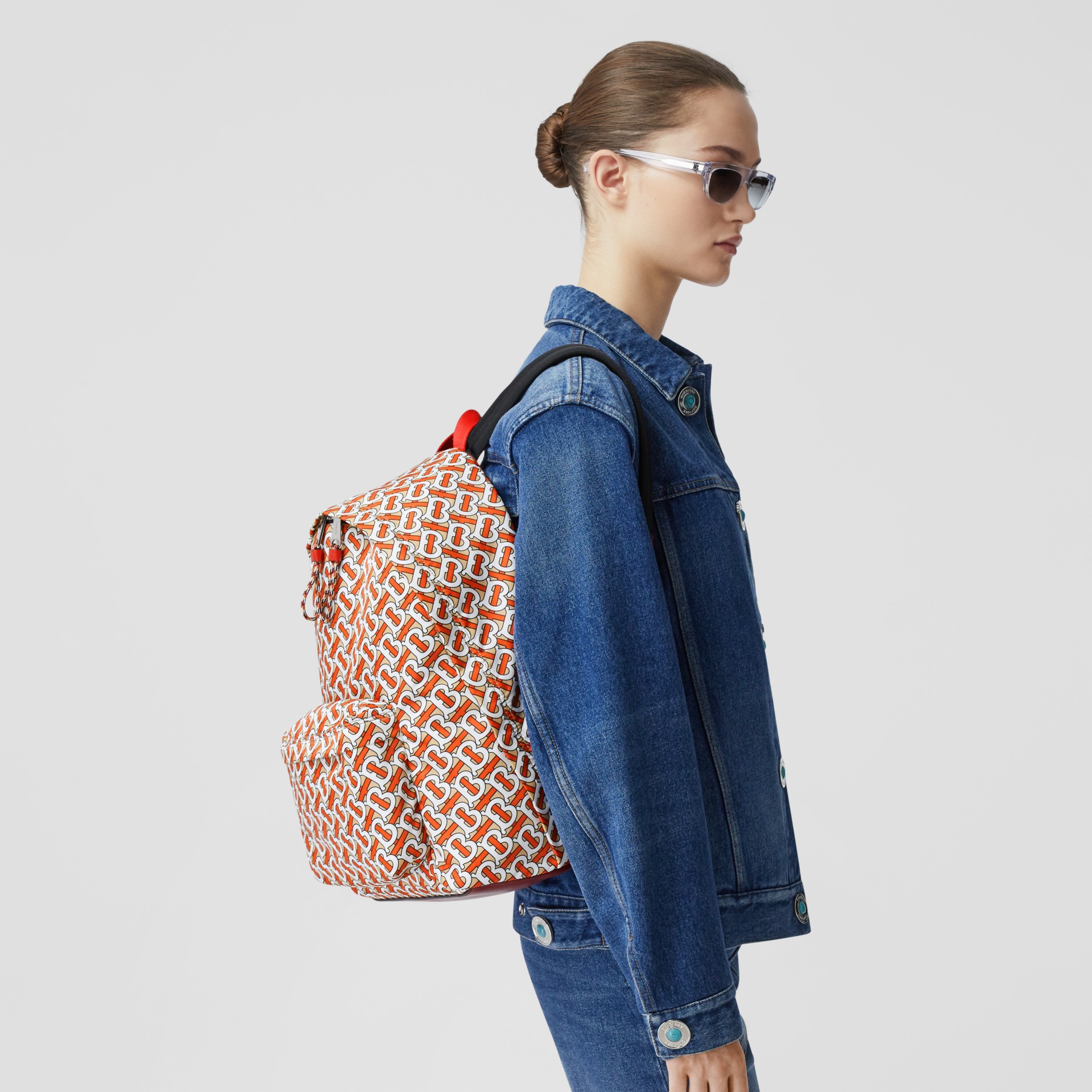 Burberry Monogram Print Nylon Backpack | Paul Smith