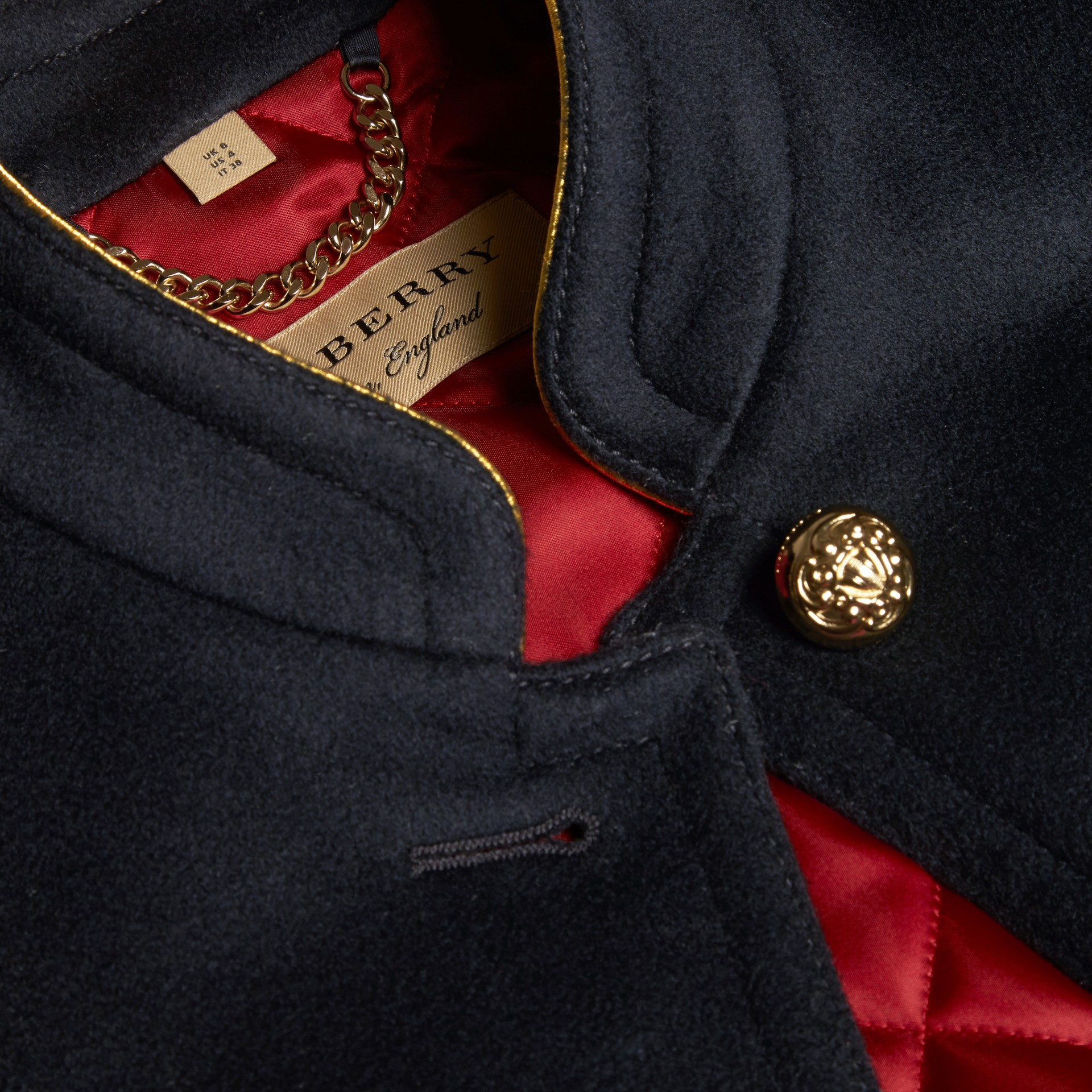 Military Wool Cashmere Jacket with Internal Quilting | Burberry