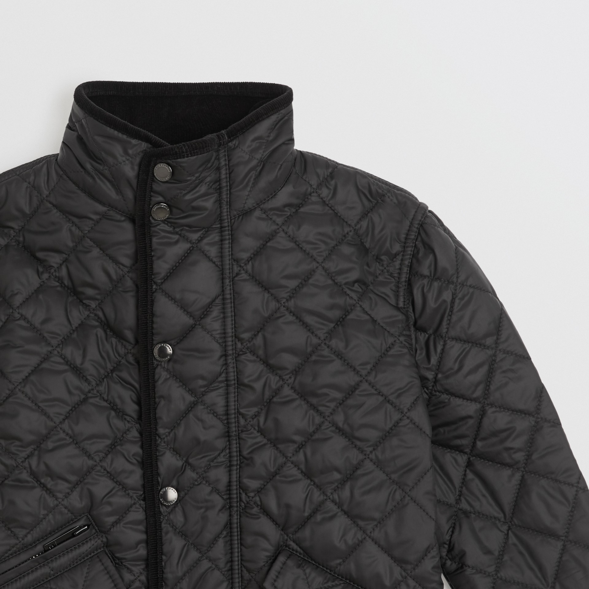 Lightweight Diamond Quilted Jacket in Black | Burberry United States
