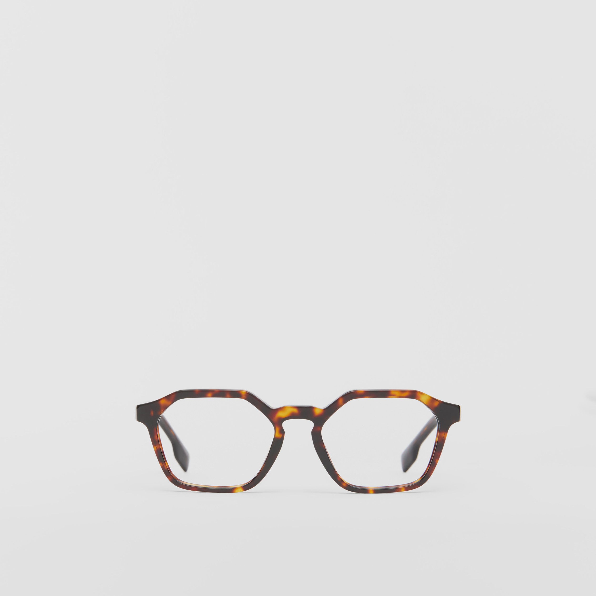 Geometric Optical Frames In Tortoiseshell Women Burberry United States
