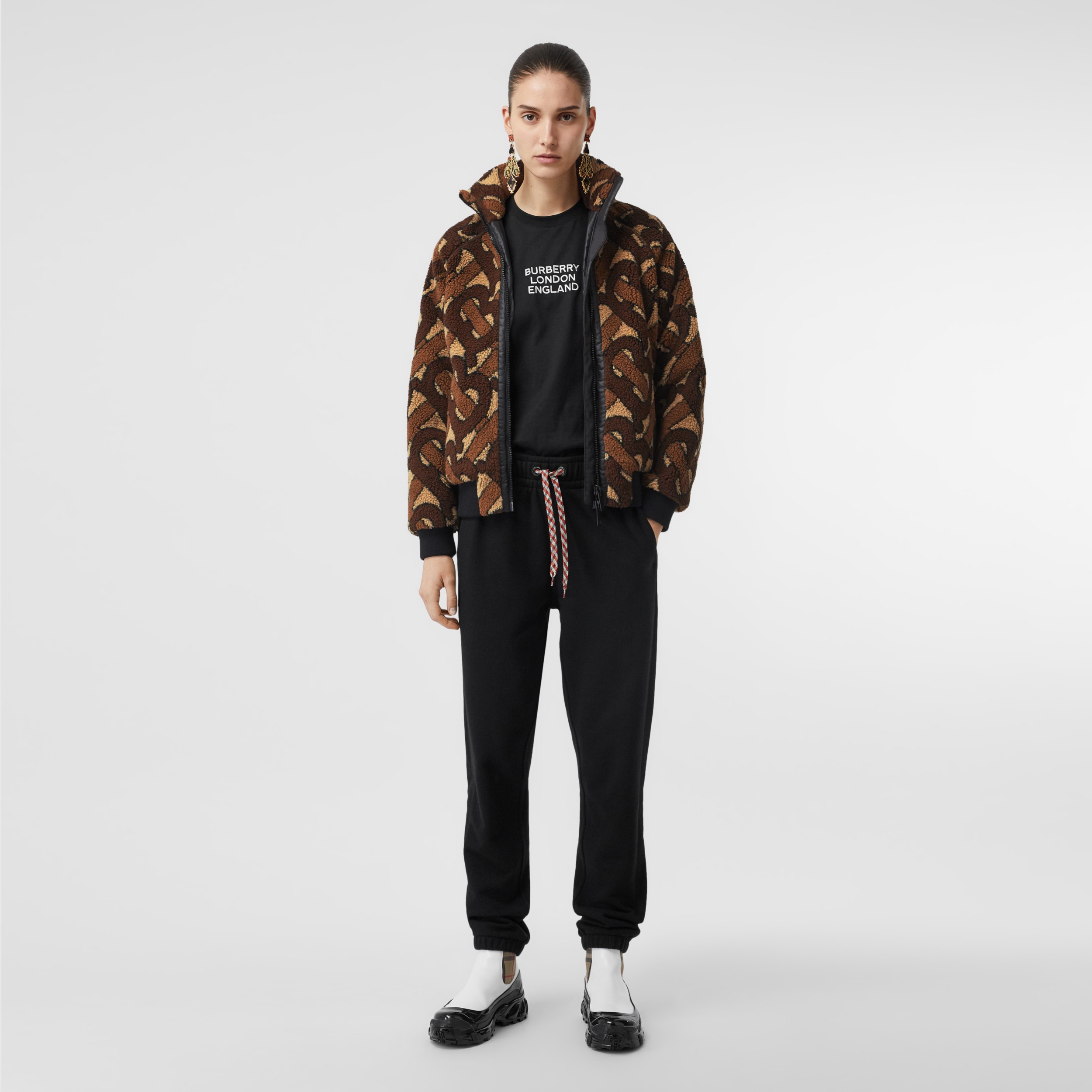 Burberry Monogram Pattern Fleece Jacket | IUCN Water